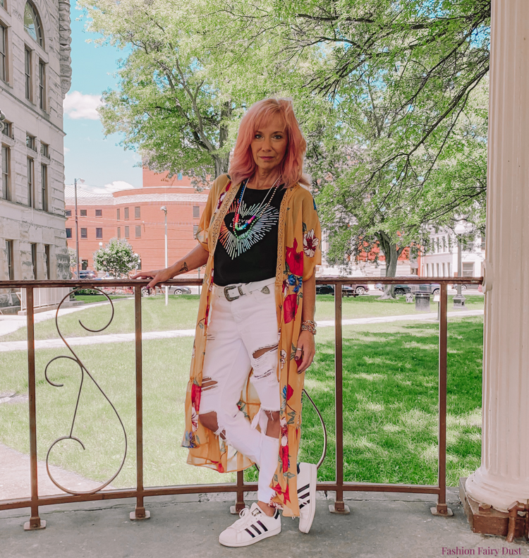 Floral Kimono & Pride Tee: Love, Diversity & Basic Human Rights